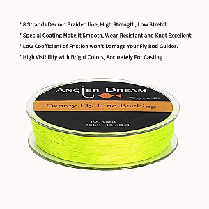 Green Floating 7F WF Fly Fishing Line Kit 7 WT Fly Fishing Line Leader Braided Backing Fish Line