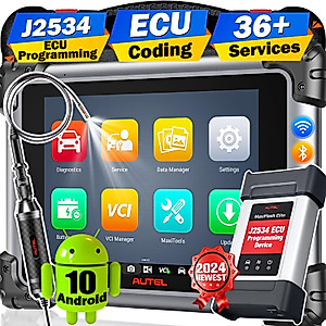 Autel MaxiSys MS908S PRO II Scanner w/ $60 MV108S, J2534 ECU Programming Coding as Elite II PRO/ MS909/ MSUltra, AutoScan 2.0, Upgraded of MK908P/ MS Elite/ MS908S Pro, 36+ Services, Active Tests, FCA
