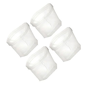 HOMSFOU 4 Pcs Nut Milk Bag Yogurt Strainer Bag Reusable Straining Bag Food Strainer Cheesecloth Bag Filter Mesh Bag Brew Bag Organic Nuts Cheesecloth Straining Bags White Filter Bag Coffee