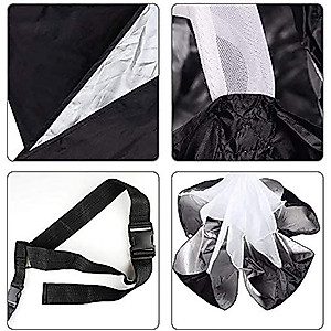 KEYPOWER Running Speed Training 56" Parachute with Adjustable Strap Speed Chute Resistance Running Parachute for Adults
