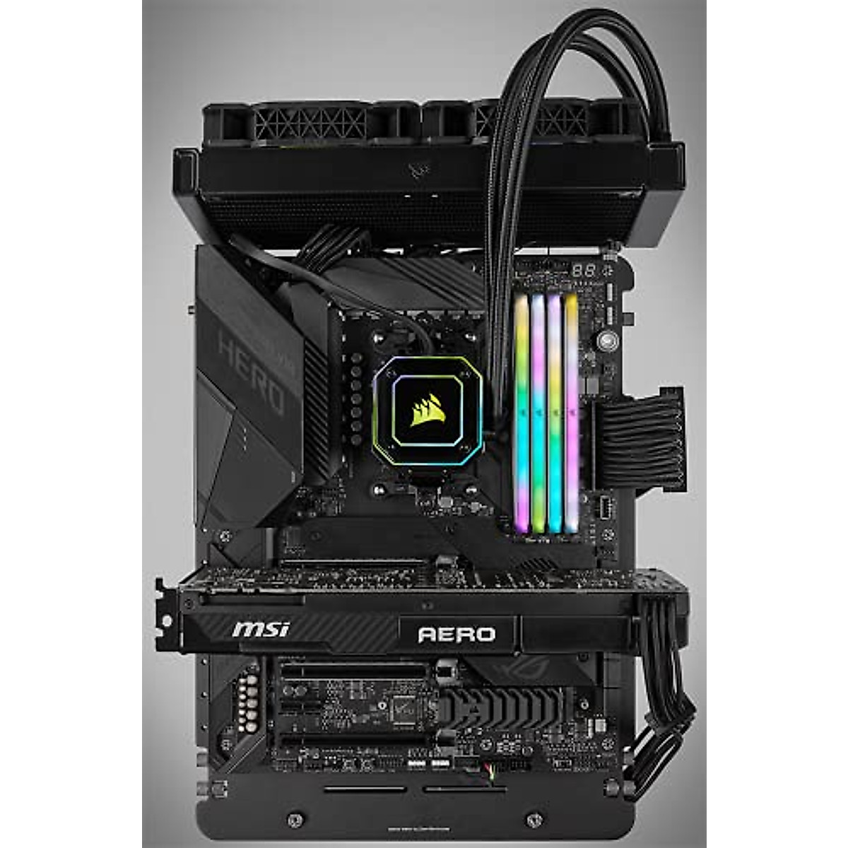 CORSAIR Vengeance RGB RT 32GB (4x8GB) DDR4 3600 (PC4-28800) C18 1.35V Desktop Memory