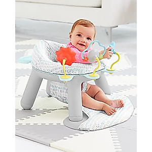Skip Hop 2-in-1 Sit-up Activity Baby Chair, Silver Lining Cloud