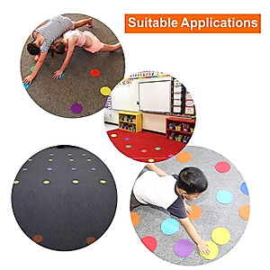 Nylon Floor Spots Circles Carpet Spots Maker Dots for Teachers and Children Preschool Classrooms