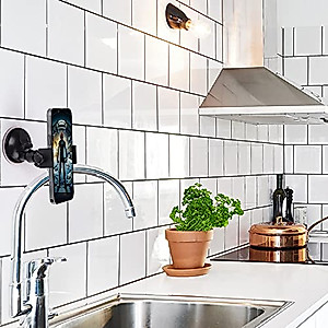 Mippko Mirror & Bathroom Phone Holder Suction Cup Mount, 2.75 inch Suction Base for Glass/Wall/Metal/Plastic, Compatible with 3.5~7.5 inch iPhone/Samsung/Nexus/HTC/Smart Phone