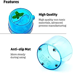 Portable Hand Crank Ice，Ice Chopper Mini Portable Ice Machine Domestic Ice Crusher for Children