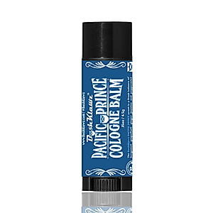 BushKlawz Pacific Prince Travel Solid Cologne Balm - Fresh Midnight Ocean Breeze Aquatic Scent Alchohol Free Travel Size Pocket Cologne Stick Fragrance Gift for Men