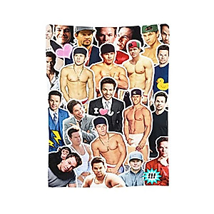 Blanket Mark Wahlberg Soft and Comfortable Warm Fleece Blanket for Sofa, Office Bed car Camp Couch Cozy Plush Throw Blankets Beach Blankets