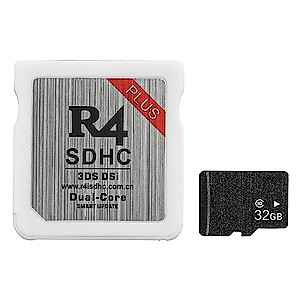 2023 Update Wood Version R4 Card R4 SDHC Adapter with 32GB TF SD Card for DS DSI 2DS 3DS NDS,No timebomb