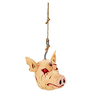 Spirit Halloween Hanging Severed Pig Head | Décor | Hanging Decorations | Halloween Décor