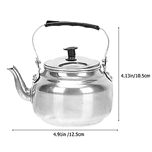 Stovetop Tea Kettle Tea Pot Stainless Steel Tea Kettle Hot Water Teapots with Infuser Coffee Tea Kettle Water Boiler 1.2l for Home Restaurant