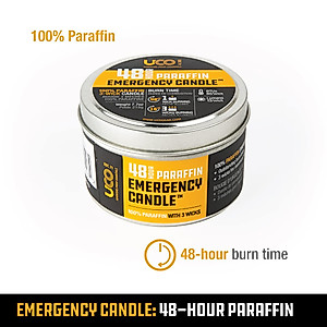 UCO Emergency Candle, Paraffin, 48 Hour