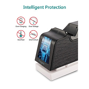 2H Fast Charging PS5 Controller Charger, Feaglo Spring Charging Station for Playstation 5 Dualsense Controllers, Charger Dock with LED Indicator