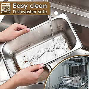 HULISEN Kitchen Compost Bin Countertop, Wooden Compost Bucket with Stainless Steel Insert, 1.6 Gallon Counter Food Waste Bin with Lid, Indoor Composter Caddy, Easy Clean Compost Trash Can