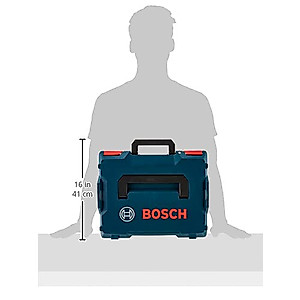 BOSCH L-BOXX-2 6 In. x 14 In. x 17.5 In. Stackable Tool Storage Case,Blue