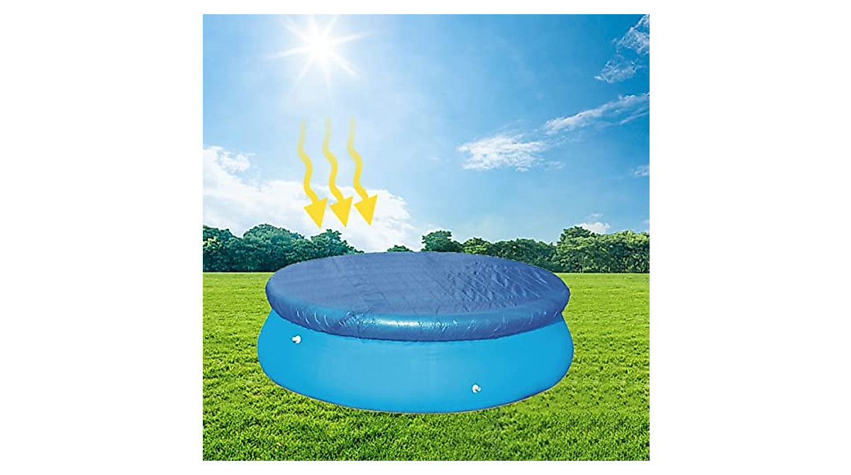 Round Pool Cover, Solar Covers for Above Ground Pools, Dust Pool Cover ...