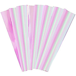 Bskifnn 20pcs Cellophane Wrap Paper Clear Rainbow Color for Birthday Mother's Day Valentine's Day Christmas Gift Candy Package Flower Wrapping 20.5" x23.6"