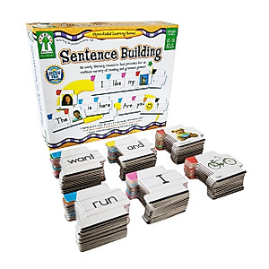 Key Education 86-Piece Sentence Building for Kids, Toys for Speech Therapy, Sight Word Games for Kindergarten, 1st and 2nd Grade Classroom Must Haves, Speech Therapy Activities, Ages 5+