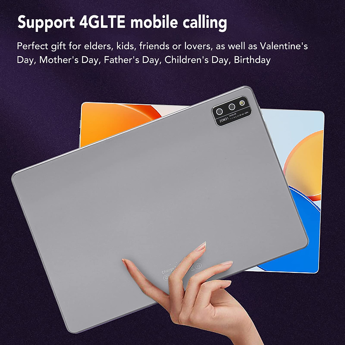 AMONIDA Tablet PC, 4GLTE Mobile Calls 5.0 100‑240V 10.1in Smart Phone Tablet Octa Core IPS HD Touch Screen for Home for Travel (US Plug)