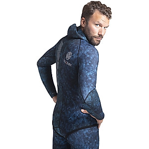 Cressi mens Two-Piece 2 pieces Spearfishing Wetsuits, Camo Blue, Medium US