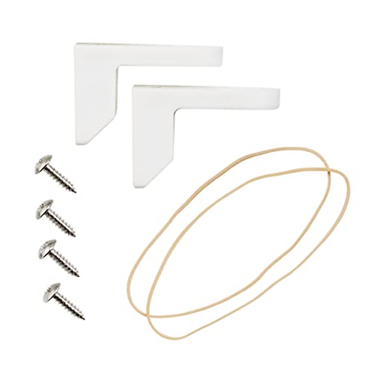 COMPAC HOME Compac’s Stabilizers T Bumpers, Lock Place, Keeps Children, Elderly, Disabled Safe from Slipping Off Shaking, Moving or Wobbly Toilet Seat (1 Set), White, 1 Count (Pack of 1)