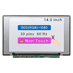 14.0" Screen Replacement for Lenovo Thinkpad P14S (2ND Gen) Model 20VY LCD Display Panel 30 pins 60 Hz (FHD 1920 * 1080 Non-Touch)