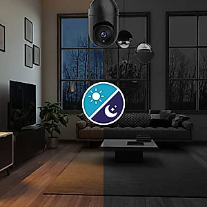 WOOLINK 3MP Wireless WiFi Light Bulb Security Camera 2.4GHz Smart Home Dome Security Cameras Night Vision Alarm Motion Detection Indoor/Outdoor