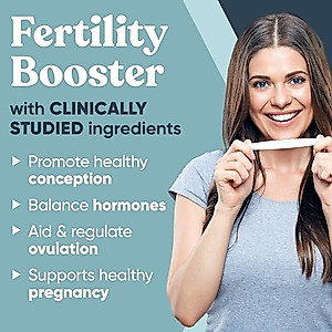 Conception Fertility Supplements for Women – Aids Ovulation, Hormonal Balance, & Regular Cycles – Prenatal Vitamin Support with Myo-Inositol, Folate, Folic Acid, Vitex – 60 Vegetarian Soft Capsules