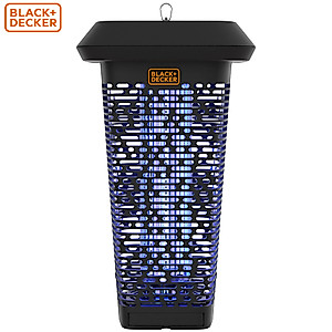 BLACK+DECKER Bug Zapper & Fly Trap-Mosquito Repellent- Gnat Killer Indoor & Outdoor Electric UV Bug Catcher for Insects- 2 Acre Coverage for Home, Deck, Garden, Patio Commercial Strength