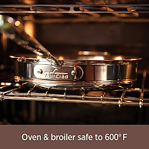 All-Clad 600822 SS Copper Core 5-Ply Bonded Dishwasher Safe Cookware Set, 10-Piece, Silver