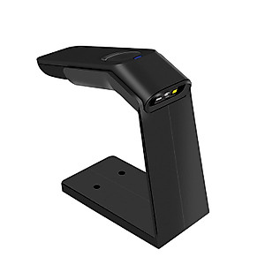 Wireless barcode scanner with stand, Compatible with Bluetooth,2.4GHz Wireless & Wired Connection all in one for Computer POS Warehouse Inventory Library