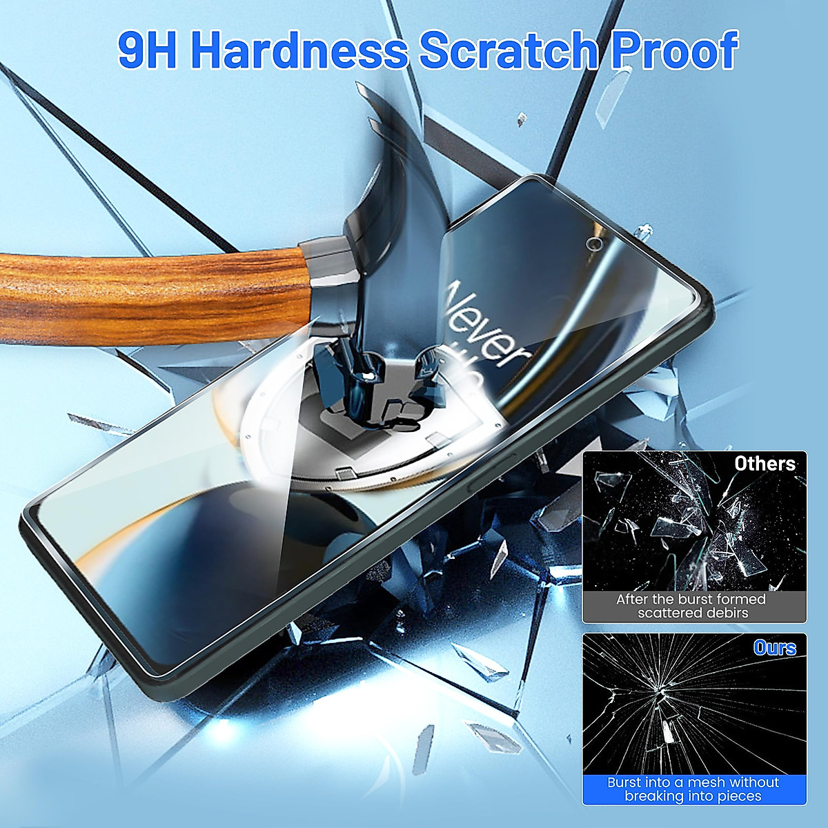 TQLGY 3 Pack Screen Protector for OnePlus Nord N30 5G with 3 Pack Camera Lens Protector, Ultra HD Tempered Glass, 9H Hardness, Anti-Scratch, Bubble Free, Easy Installation, Case Friendly