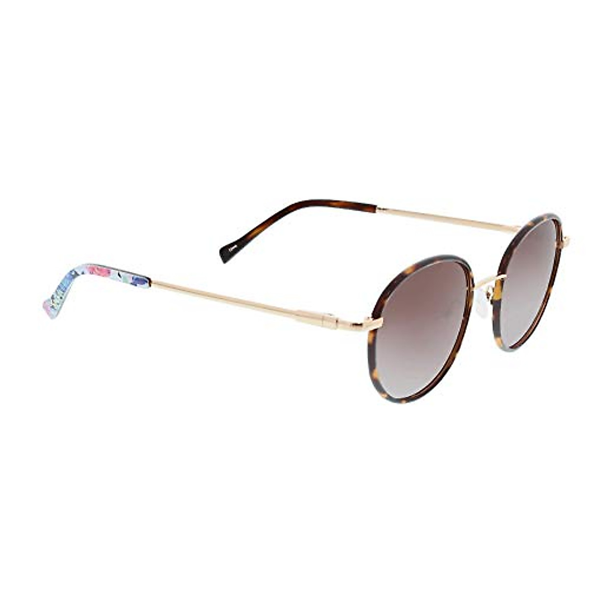 Vera Bradley Women's Kerri Polarized Round Sunglasses, Garden Grove, 51 mm