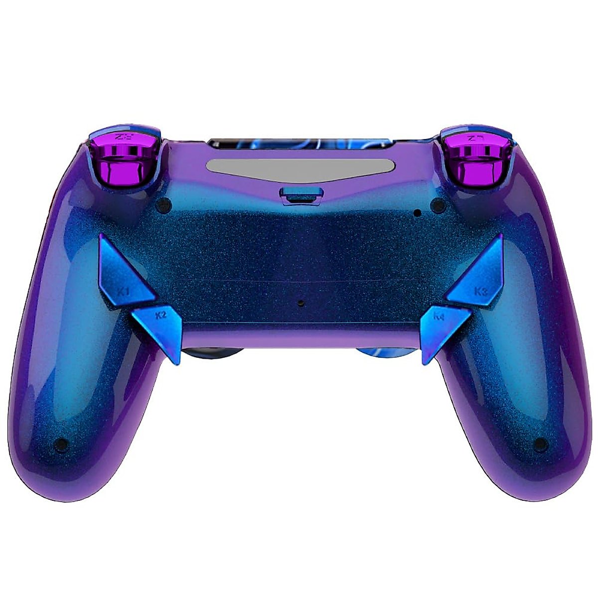 HEXGAMING NEW EDGE Wireless Controller Compatible with ps4-4 Back Buttons, Hair Triggers, Interchangeable Thumbsticks - Chaos Illusion