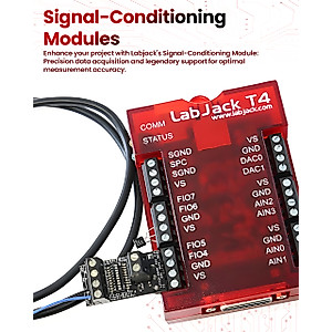 T4-USB Data Logger or Ethernet Multifunction DAQ Device with up to 12 Analog inputs or 16 Digital I/O, 2 Analog outputs (10-bit), and Multiple Digital counters/timers.