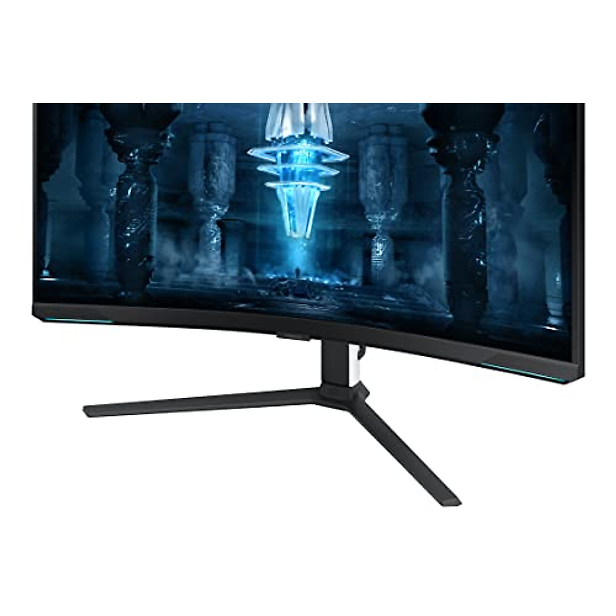 SAMSUNG 32" Odyssey Neo G8 4K UHD 240Hz 1ms G-Sync 1000R Curved Gaming Monitor, Quantum HDR2000, AMD FreeSync Premium Pro, Matte Display, Ultrawide Game View, DisplayPort, Black & White, 2022