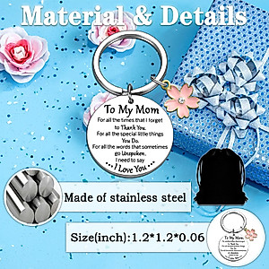 Mothers Day Keychain Gifts for Mom from Daughter Mom Gifts Best Mom Birthday Gift Ideas Christmas Valentines Day Gift for Mom Stepmom Great Mother Gifts To My Mom Keyring