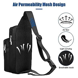 Xishwon Backpack Carrying Travel Bag for Nintendo Switch/Lite/OLED/Console/Dock/Joy-Cons&Accessories Storage, Portable Nylon Waterproof Crossbody Shoulder Chest Sling Side Gaming Bag for Men, Black