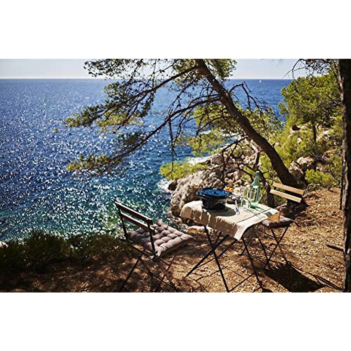 STAUB 1003317 Cast Iron Roaster/Cocotte, Round, 28 cm, 6.7 L, La Mer