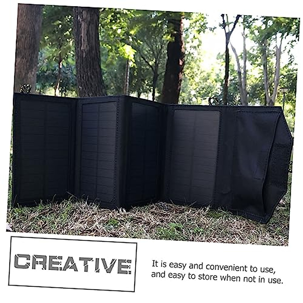 CLISPEED 4pcs Solar Panels USB a Charger Portable Cell Phone Charger Cargador C Charger for Car Portable Phone Charger USB Charger Practical Solar Panel Cloth Battery Yacht Boat