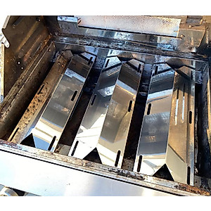 Htanch SN1231(3-Pack) SA3361(3-Pack) 15 13/16" Stainless Steel Heat Plate and Burner for Jenn Air 720-0336,720-0337,720-0511, 720-0512, 720-0339 Gas Grill