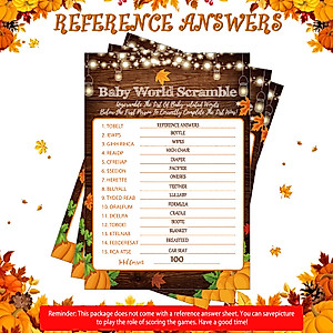 Baby Shower Game Set with 20 Pencils Rustic Wood Baby Bingo for Baby Shower Party Supplies The Price is Right Party Card for Gender Reveal(125 Pcs)