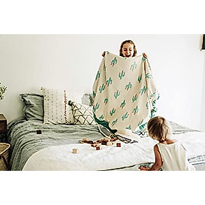 Play & Go Drawstring Play Mat Storage Bag for Children - Kids Toy Storage Organizer - Drawstring Toy Bag - Large 55" Play Mat for Toddlers Toys and Bag for Storage - Cactus