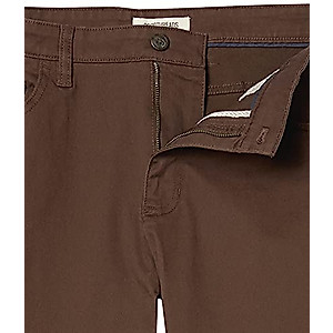 Amazon Essentials Men's Chinos, Athletic Fit, Work Pants, 5-Pocket, Comfort Stretch, Brown, 33W x 30L