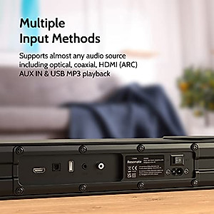 i-box 150W Soundbar with Wireless Subwoofer, Resonate TV Soundbar System with 3D Surround Sound, Bluetooth 5.0, HDMI (ARC), Optical Input