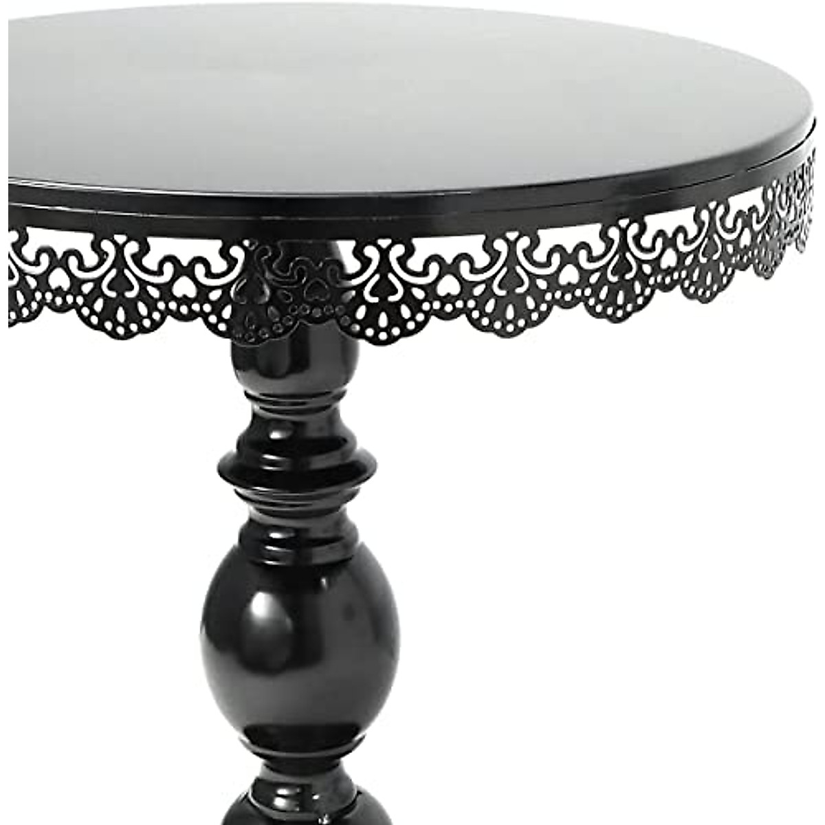 SCIEO Cake Stands Set of 5 Black Metal Cupcake Holder Dessert Display Plate for Baby Shower Birthday Wedding Party Candy Table Decoration