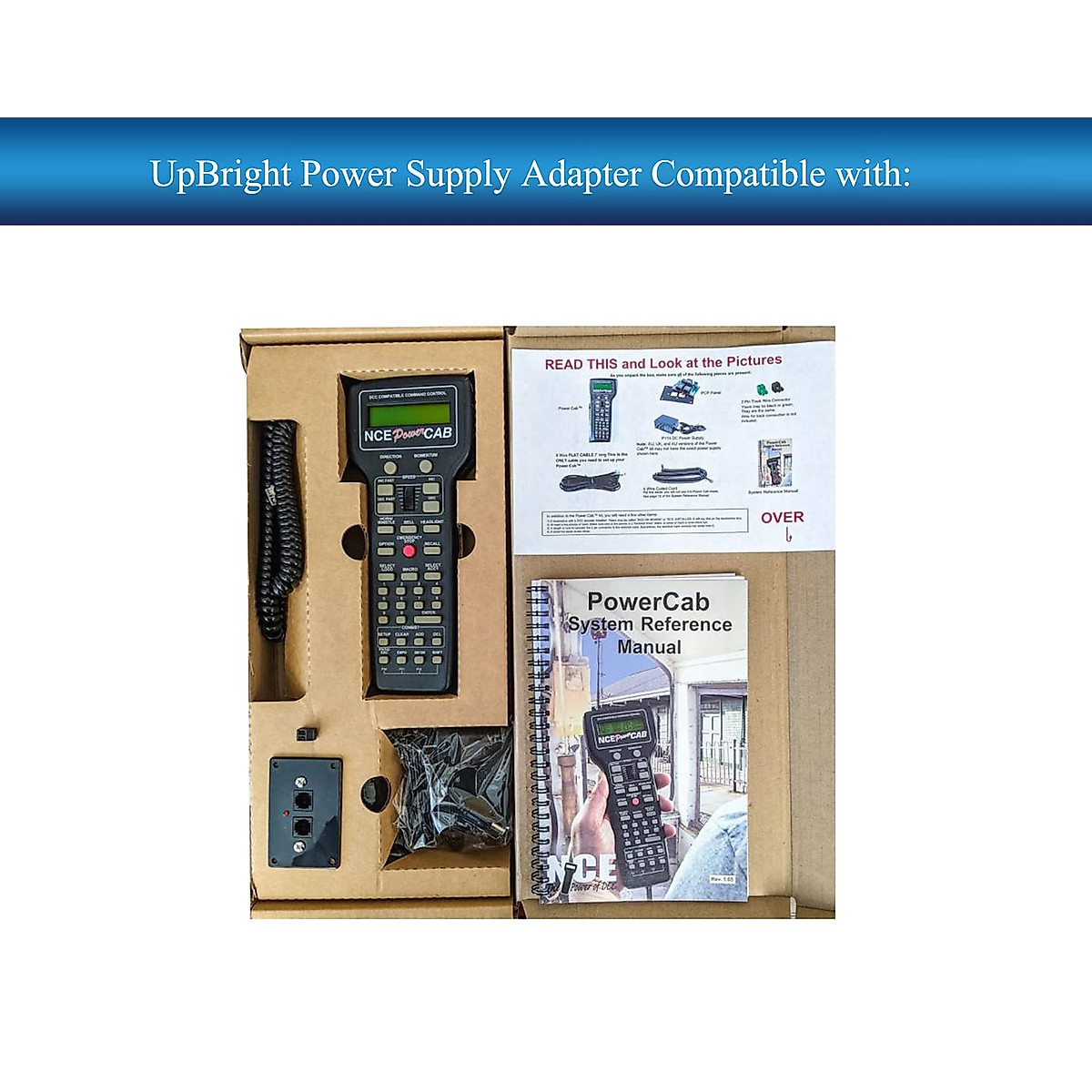 UpBright 13.5V AC/DC Adapter Compatible with NCE 524-025 Power Cab DCC System 524025 NC-524-025 524-25 5240025 524-221 P114 P 114 P114/10A 524-0221 NCE5240221 524221 13.5VDC Power Supply Charger