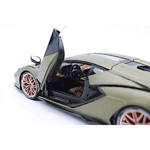 Bburago Lambor Sian FKP 37 Green 1/18 Diecast Model Car by Bburago 11046