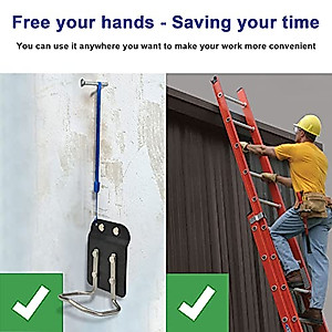 iGuerburn Hammer Holder Loop - Hammer Holster Clip on 2" Tool Belt, Hammer Belt Hook for Rip Claw Framing Hammer, Rock Heammer