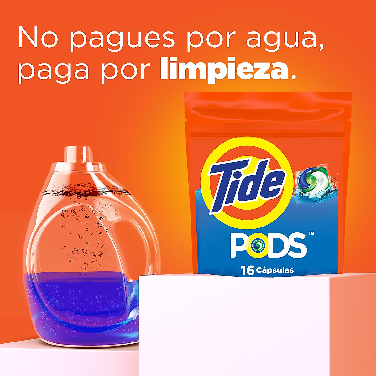 Tide Pods,Liquid Detergent, Original Scent, 16 count