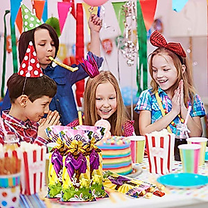 100 Pieces Plastic Easter Treat Bags, Inspiring He is Risen Sign Clear Cellophane Cookie Candy Goody Treat Bags with 100 Gold Twist Ties for Easter Theme Bible School Party Favor